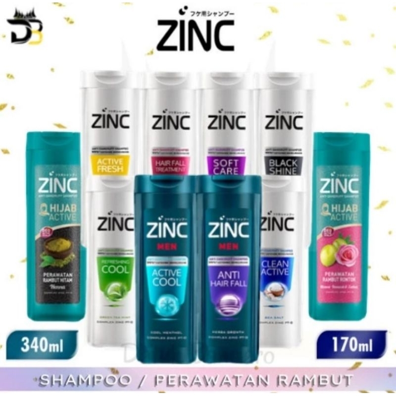 Jual shampoo zinc 170ml // zinc shampo 170ml // zinc anti dandruff ...