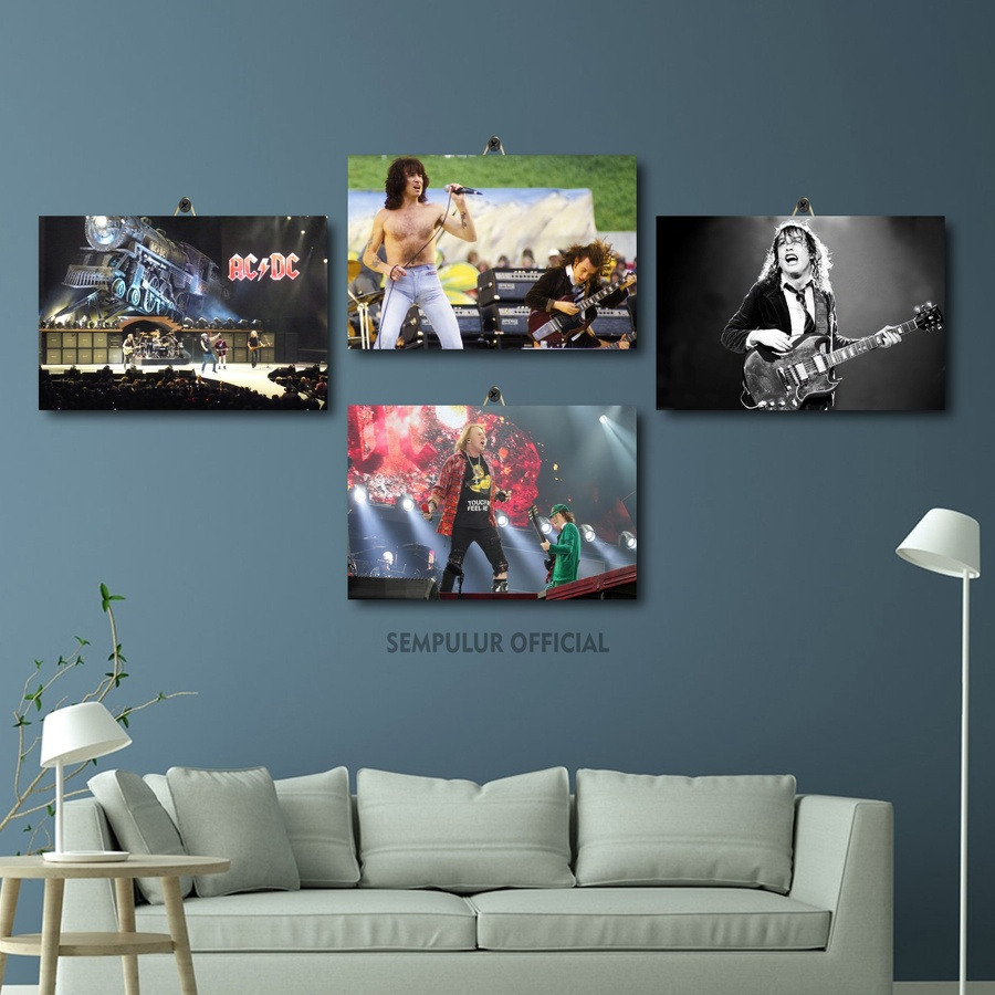 Jual DEKORASI DINDING BON SCOTT BAND AC DC 20X30 | HIASAN DINDING BAND ...