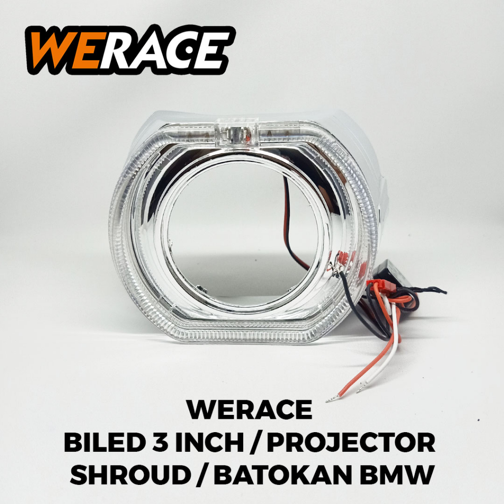 Jual WERACE Shroud 3 inch 2.5 inch Projector BILED BMW FULL Sport Angel ...