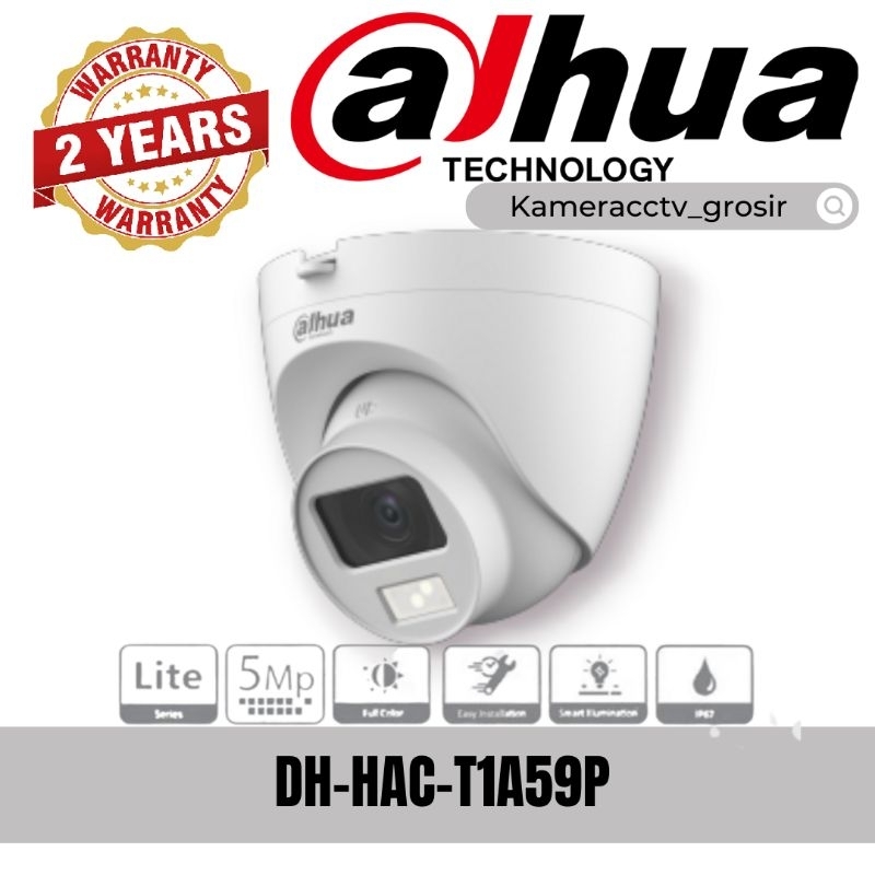 Jual CAMERA CCTV 5MP DAHUA INDOOR COLORVU DH-HAC-T1A59P | Shopee Indonesia