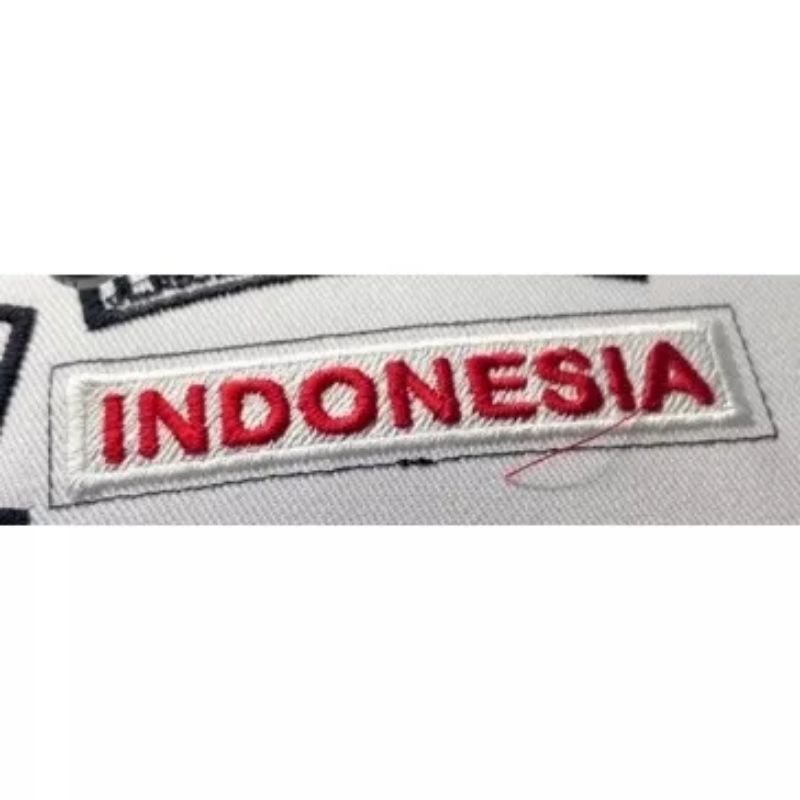 Jual BADGE BORDIR TULISAN INDONESIA | PACTH BORDIR NAMA | Shopee Indonesia