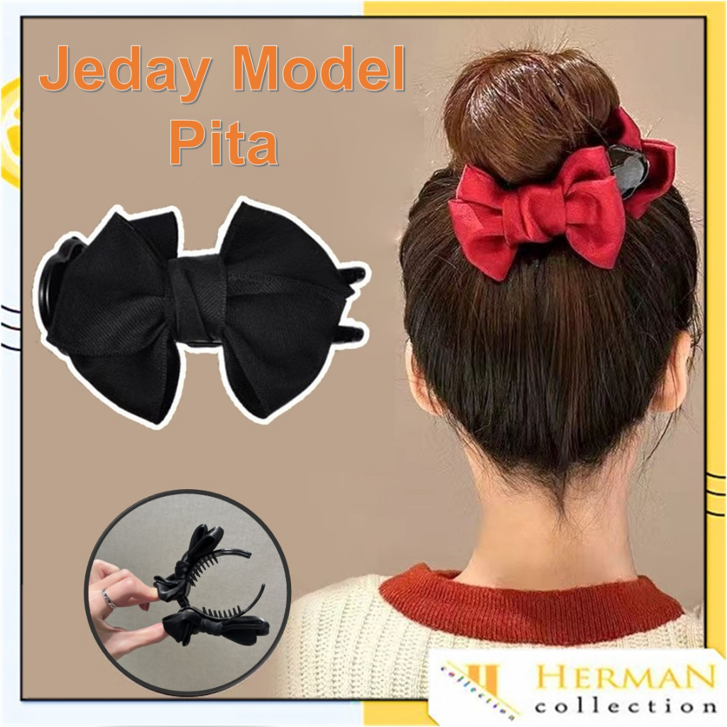 Jual HC Korean Satin Hair Claw Jepitan Jedai Korea Satin Jepit Rambut ...