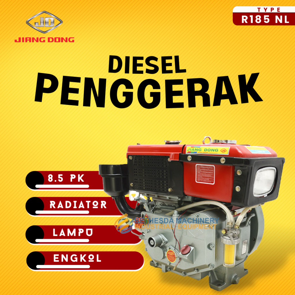 Jual Mesin Penggerak solar R 185 NL Diesel engine 8.5 Pk Radiator+Lampu | Shopee Indonesia