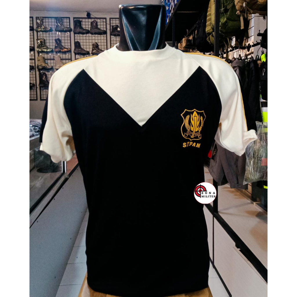 Jual Kaos pdl satpam hitam variasi cream kaos lapangan satpam hitam variasi | Shopee Indonesia