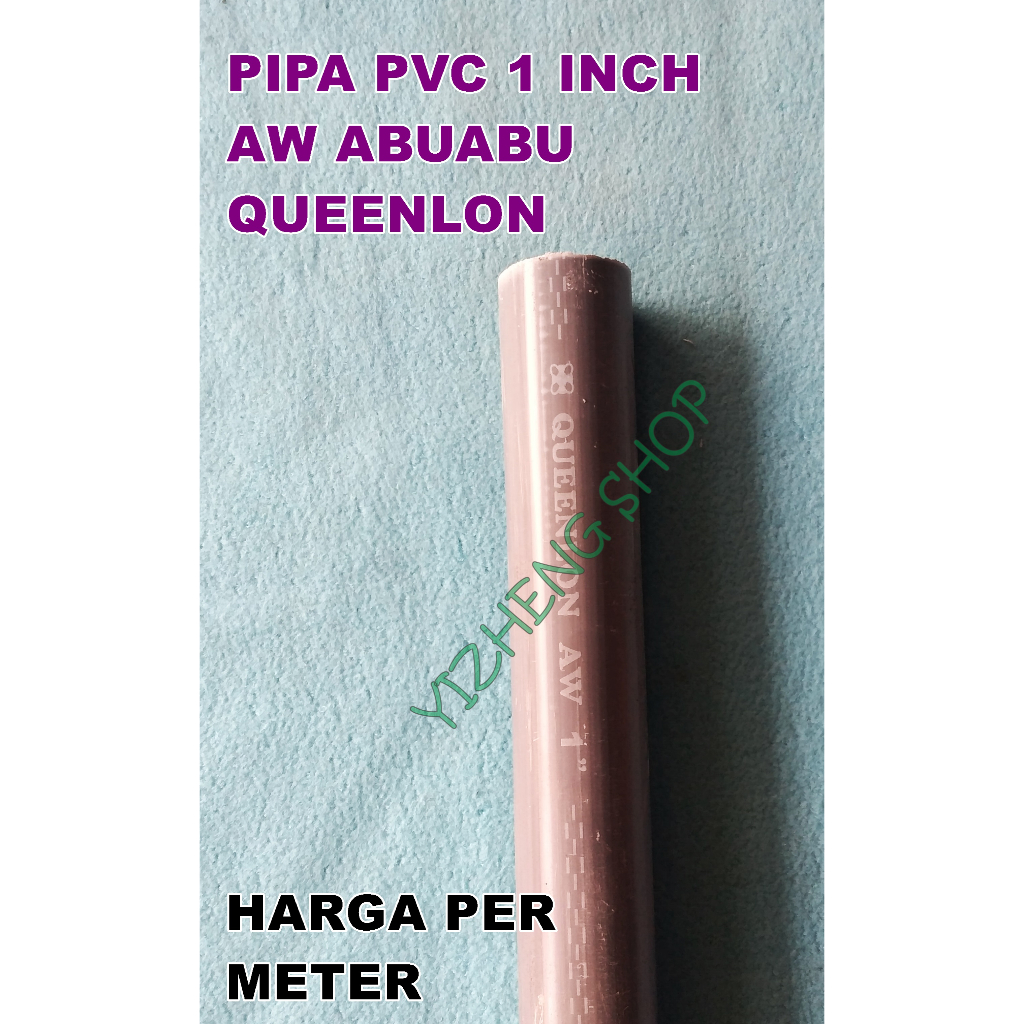 Jual PIPA PVC 1 INCH AW QUENNLON ABU-ABU PANJANG 1 METER | Shopee Indonesia
