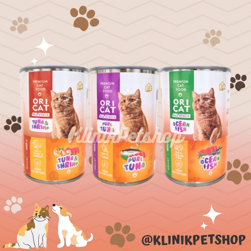 Jual Ori cat kaleng 400gr makanan basah kucing oricat KALENG | Shopee ...