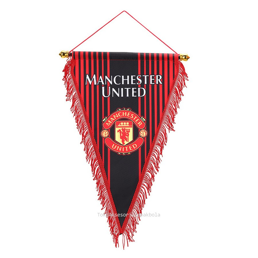 Jual Vandel MUnited Bendera Gantung Hiasan Dinding Klub Sepakbola ...