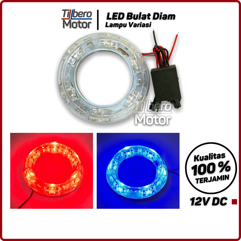 Jual Lampu variasi motor Kedip Lampu Tambahan Bulat motor | Shopee ...