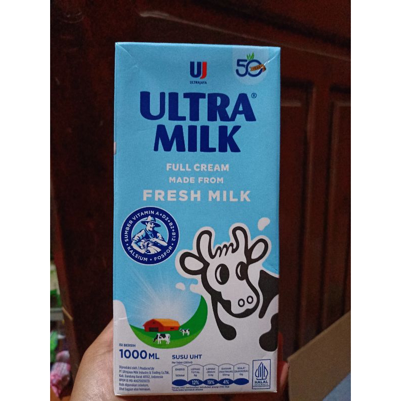 Jual Susu ultra milk 1liter full cream | Shopee Indonesia