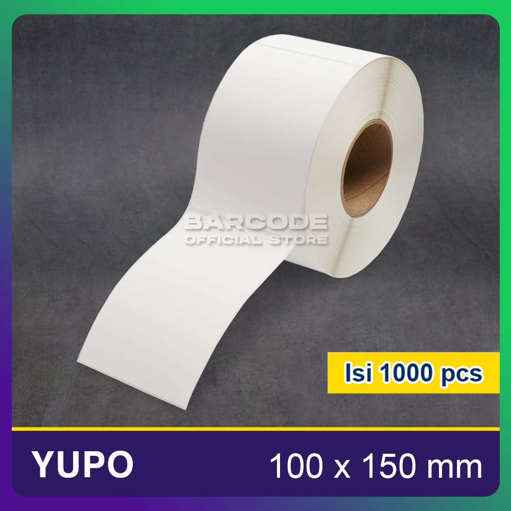 Jual Label Barcode Yupo 100x150 mm Core 3 Inch Label Stiker 100 x 150 ...