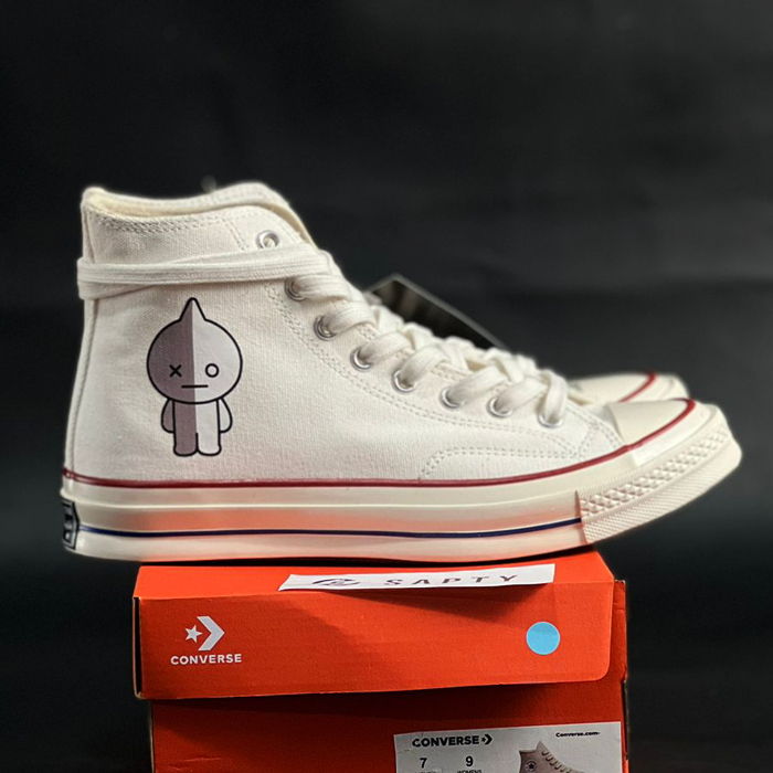 Jual CONVERSE Chuck Taylor Converse Motif VAN BTS Sepatu Sneakers White ...