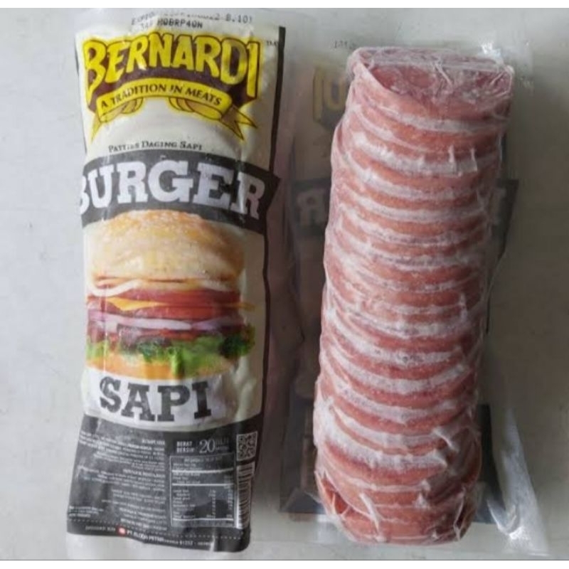 Jual Bernardi Burger Sapi Mini / Beef Burger / Daging Sapi Untuk Burger ...