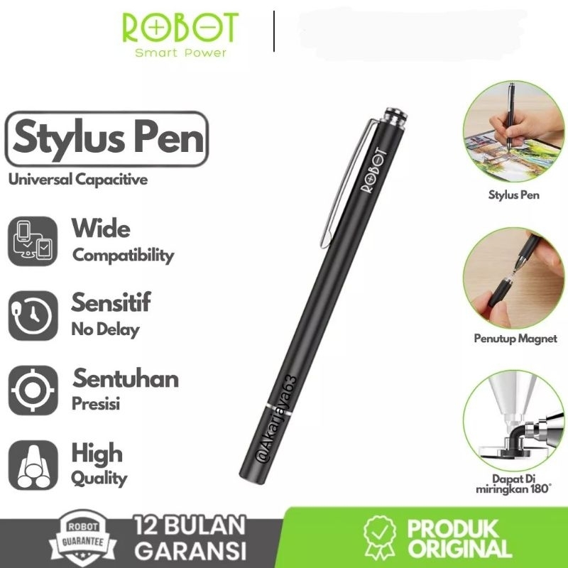 Jual ROBOT RSP02 Universal Capacitive Stylis Pen Android iPad Tablet ...