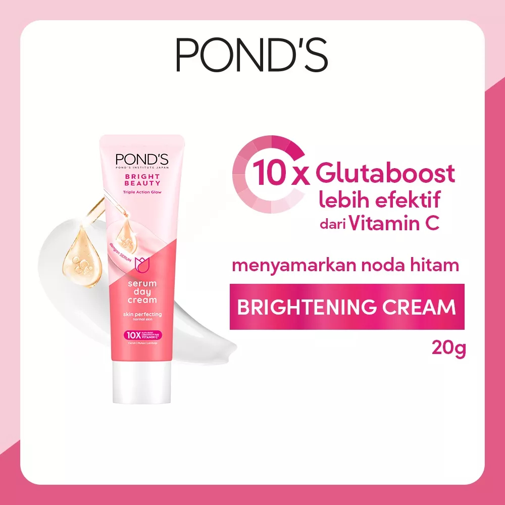 Jual Harga Satuan Rangkaian Lengkap Pond’s Bright beauty serum 30ml / cream 20g / Facial Foam ...