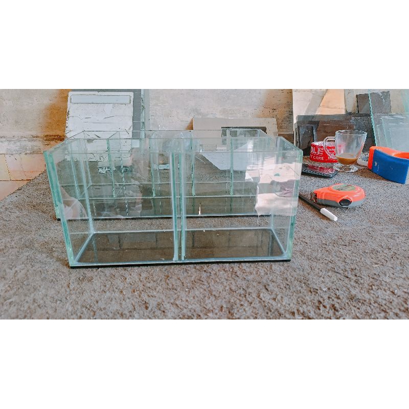 Jual Soliter cupang aquarium cupang 2 kamar ukuran 30x10x15 | Shopee ...