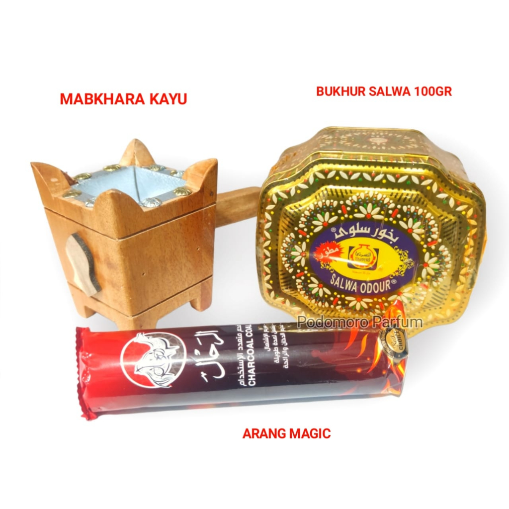 Jual Set 3 Produk Bukhur Salwa Surrati Mabkhara Kayu Arang Magic Prapen ...