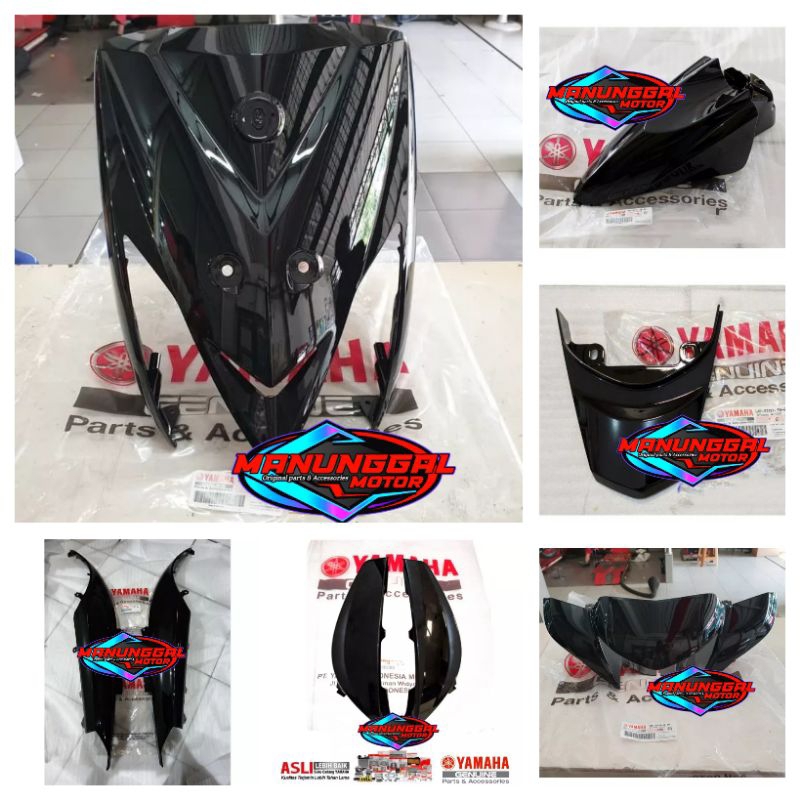 Jual Paket Full Set Body Halus Mio GT 115 Hitam Glossy (8pcs) Original ...