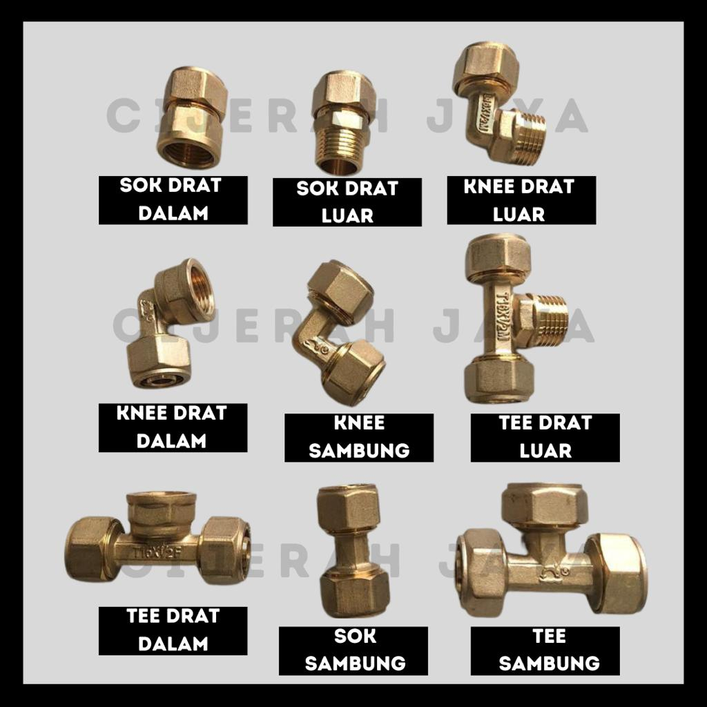 Jual Soket Drat Luar Air Panas Kuningan SDL Model Onda Ripeng Rifeng ...