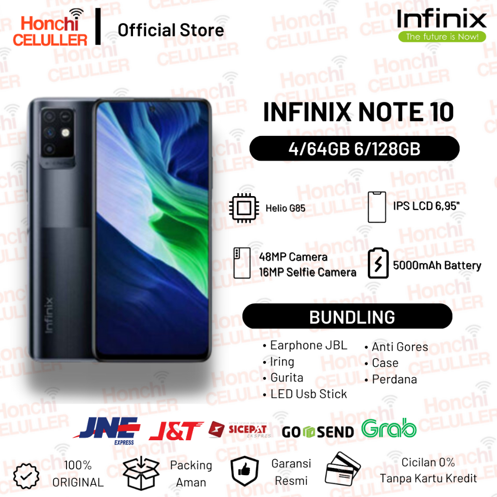 Jual Infinix Note 10 6/128GB 4/64GB Garansi Resmi Infinix Indonesia ...