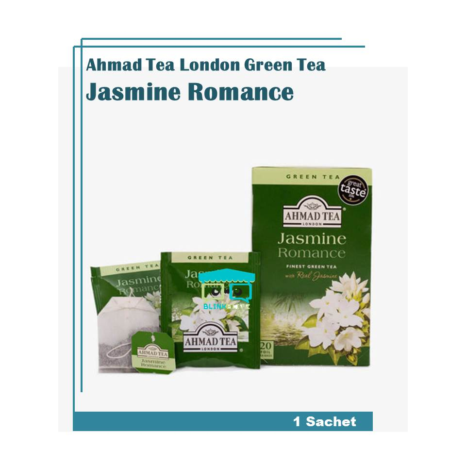 Jual SACHET Ahmad Tea London Green Tea JASMINE ROMANCE Teh Hijau ...