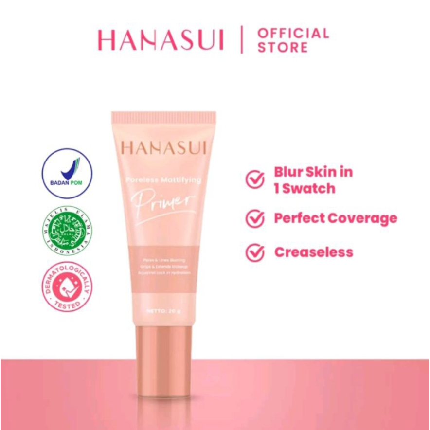 Jual Hanasui Poreless Mattifying Primer 20gr / Alas Makeup | Shopee ...