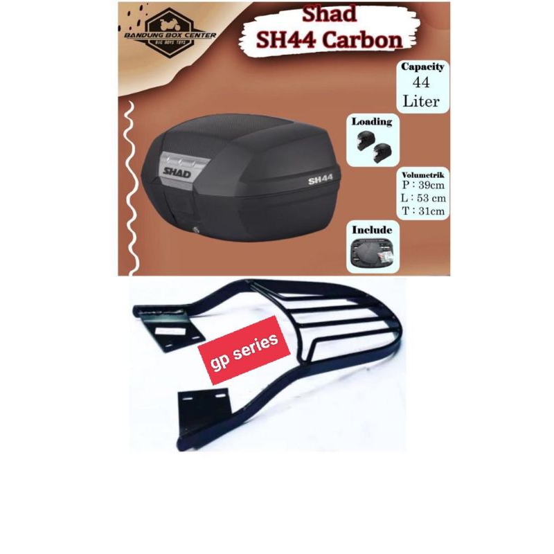 Jual SEPAKET BOX SHAD 44 + BREKET BOX BMR SEMUA JENIS MOTOR | Shopee ...