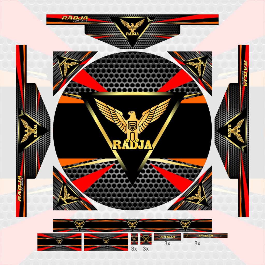 Jual Stiker Sangkar Murai Radja Triangle - Red | Shopee Indonesia