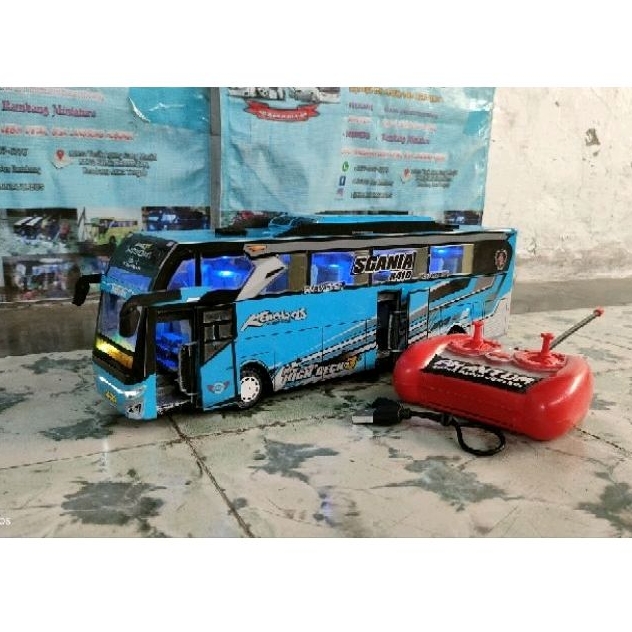 Jual New Miniatur Bus TELOLET BASURI REMOT CONTROL PO. KALEBAS JB3+SHD ...