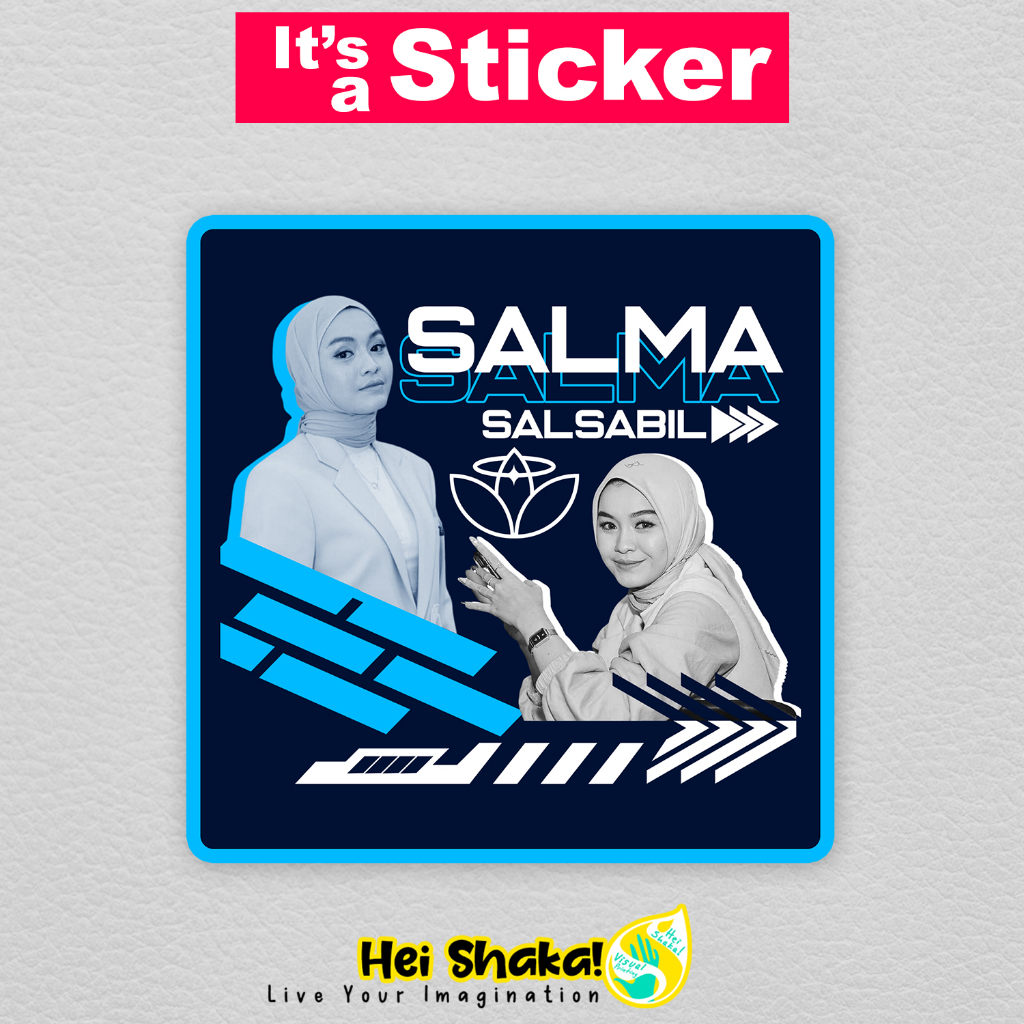 Jual Heishaka Stiker Salma Salsabil Sticker Indonesian Idol Vinyl Anti ...
