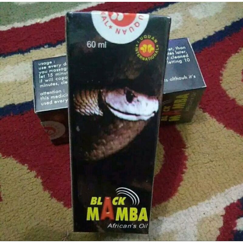 Jual Minyak Pembesar Alat Vital Pria Permanen Black Mamba Oil Original ...