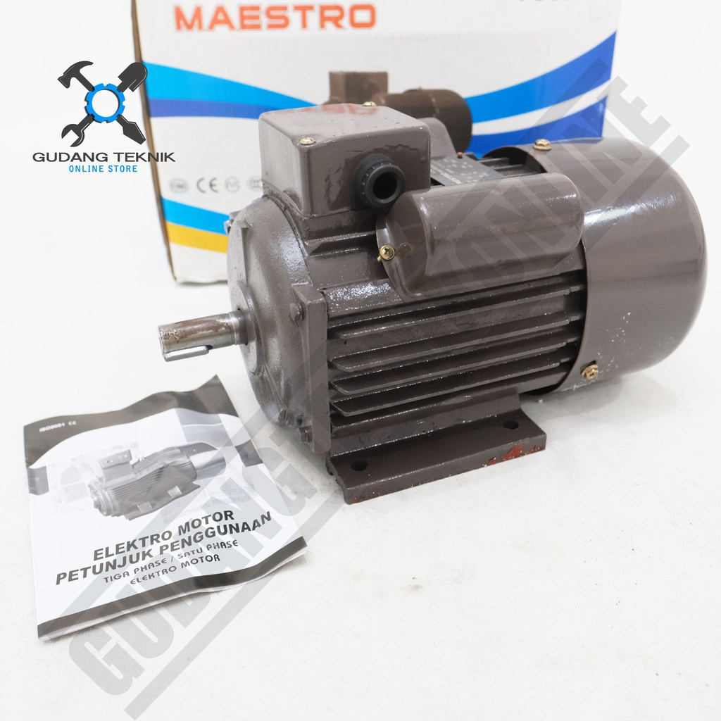 Jual Dinamo Motor Penggerak 1/4Hp 4P 1Ph 1400Rpm YC71-4 MAESTRO ...