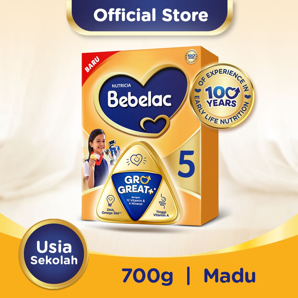Jual Bebelac 5 Honey Pockey Susu Pertumbuhan Bubuk 700 gr | Shopee ...
