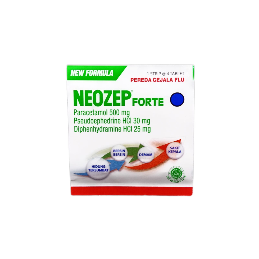 Jual Neozep Forte 4 Tablet/ Mengobati gejala flu, seperti: hidung ...