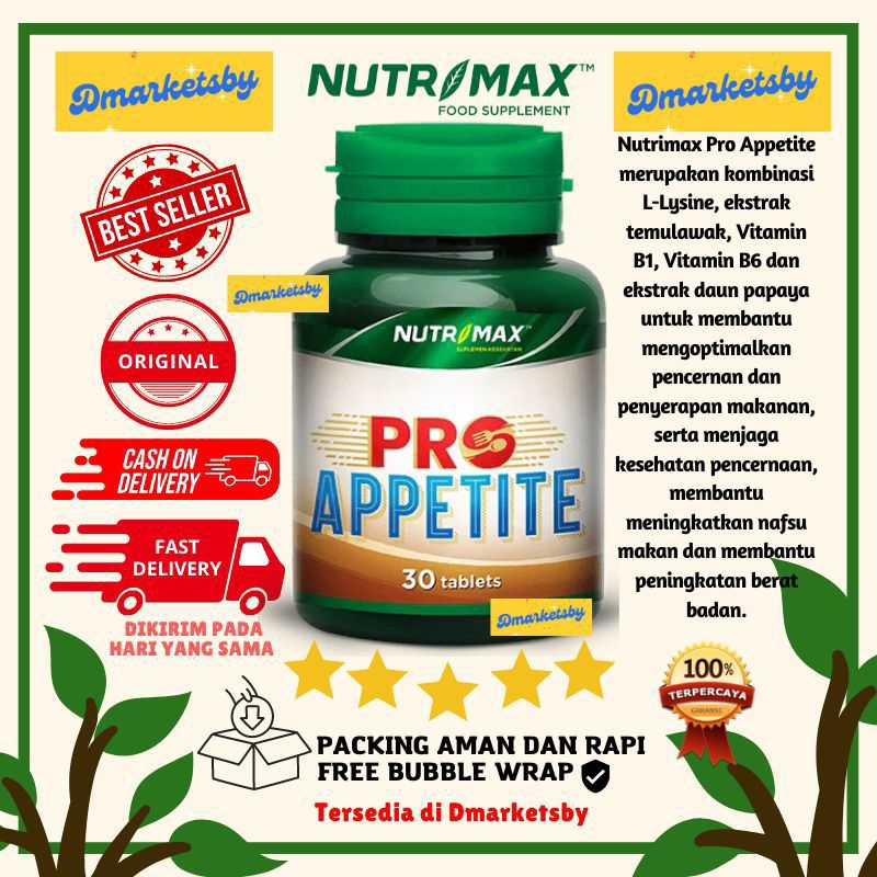 Jual NUTRIMAX PRO APPETITE ISI 30tablet | Shopee Indonesia