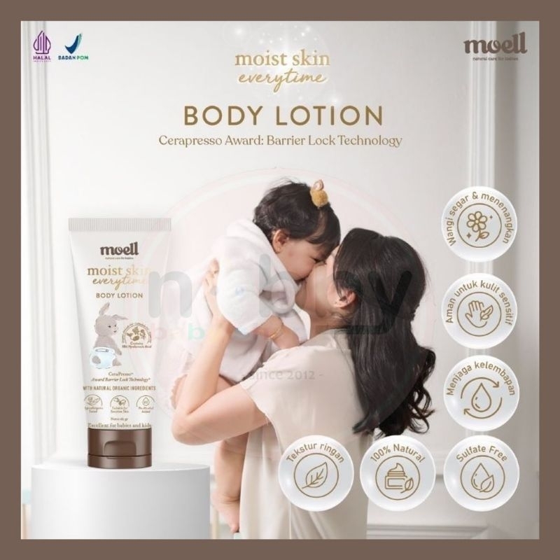Jual Moell Moist Skin Every Time Body Lotion 185ml | Shopee Indonesia