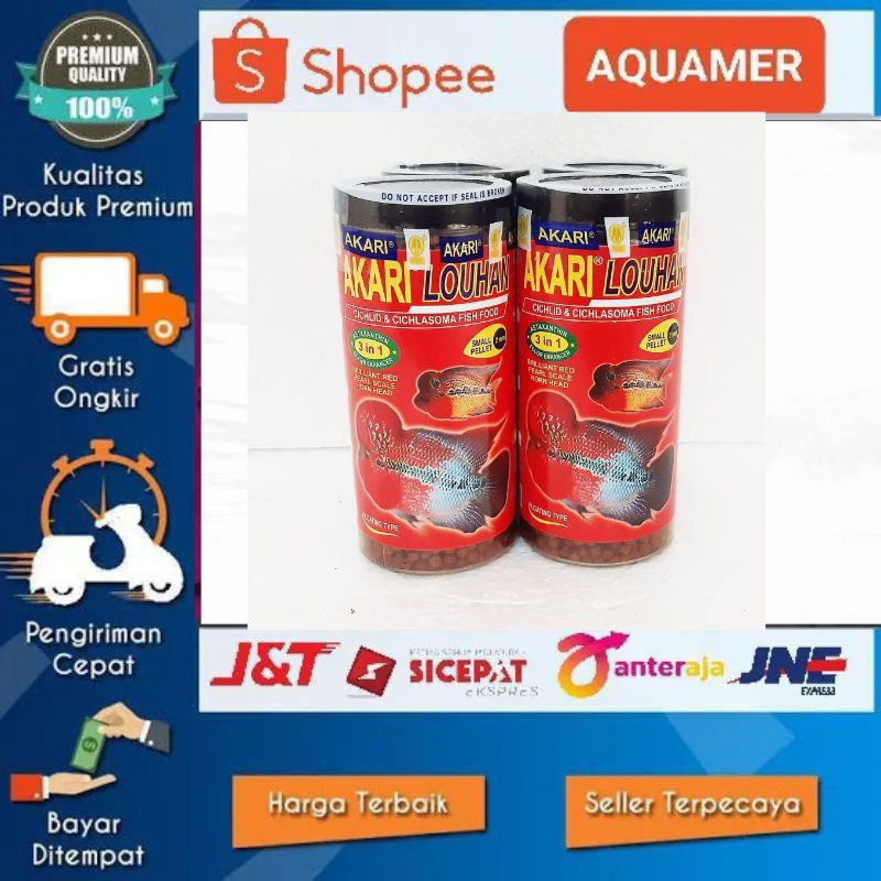 Jual Makanan ikan lohan AKARI LOUHAN 3in1 Makanan Pakan pelet pellet ...