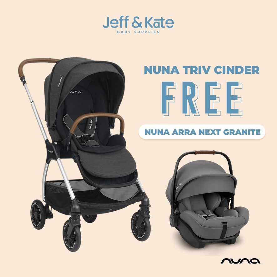 Jual Nuna Triv Stroller Compact Ringan Free Carseat Next Granite ...