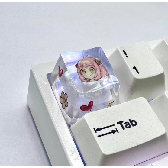 Jual Anya Spy x Family Mechanical Keyboard ; Artisan custom keyboard ...
