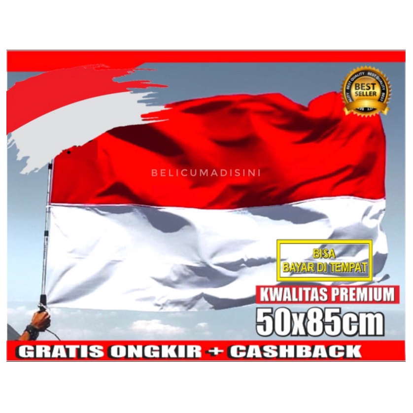 Jual BENDERA MERAH PUTIH / Bendera Indonesia Kain Satin Peles Murah ...