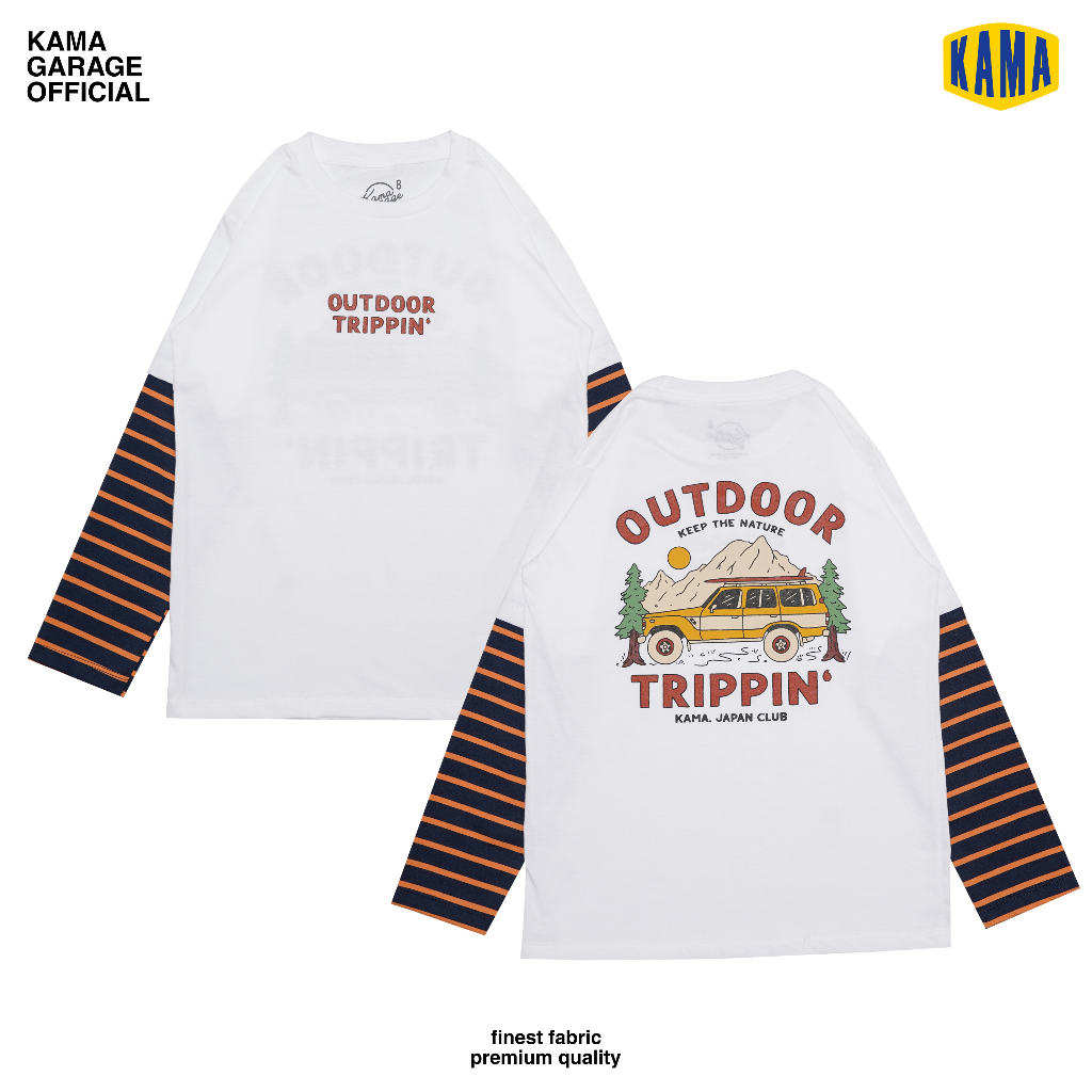 Jual KAMA GARAGE Outdoor Trippin - long sleeve - kaos anak lengan ...