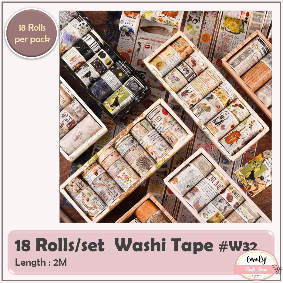 Jual LovelyCraftStore | Washi Tape W32 ~ Masking Tape Selotip Kertas ...