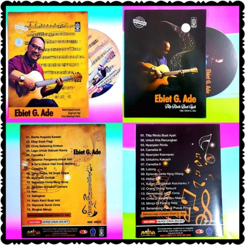 Jual KASET VCD LAGU EBIET G ADE-BISA KARAOKE VOCAL ON OF AKTIF-LAGU KARAOKE POP INDONESIA LAWAS ...