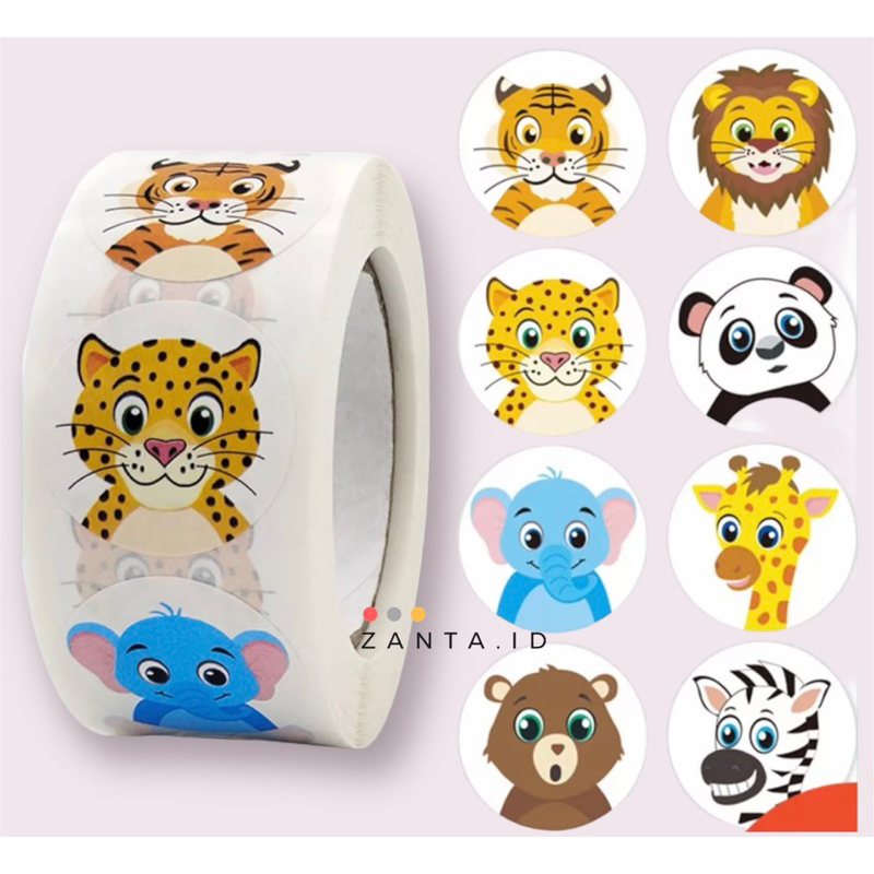 Jual ISI 10 PCS STICKER REWARD ANAK TEMA SAFARI JUNGLE | HEWAN LAUT ...