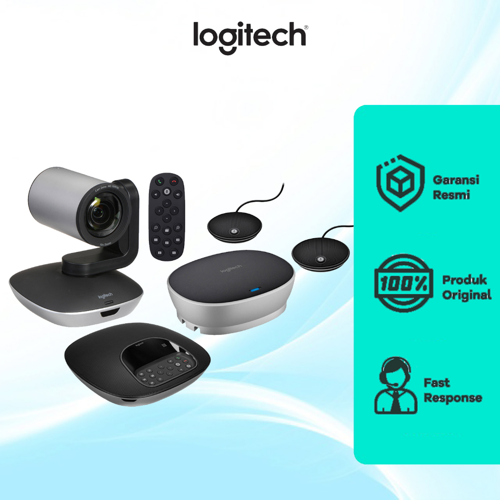Jual Logitech Group Video Conferencing + Logitech GROUP Expansion Mic ...