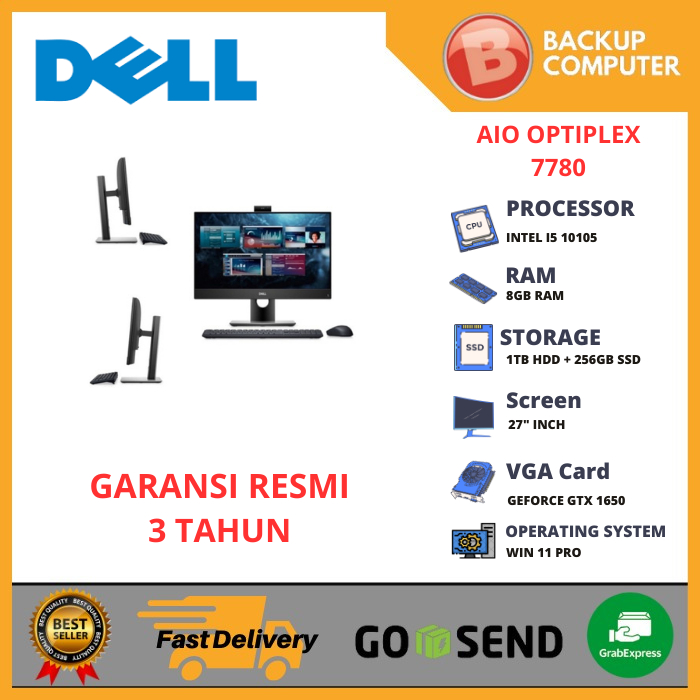 Jual DELL OPTIPLEX 7780 AIO i5 10505 8GB 256GB SSD + 1TB HDD | Shopee ...