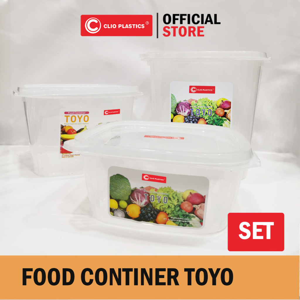 Jual ISI 3 Toples Toyo Clio Putih Premium Soft Transparan Wadah Tempat ...