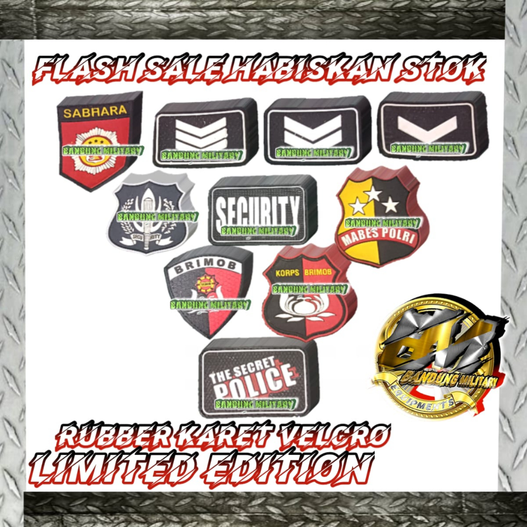 Jual LOGO VELCRO BUKAN BORDIR CUSTOM EMBLEM TEMPEL PARTAI PANGKAT ...