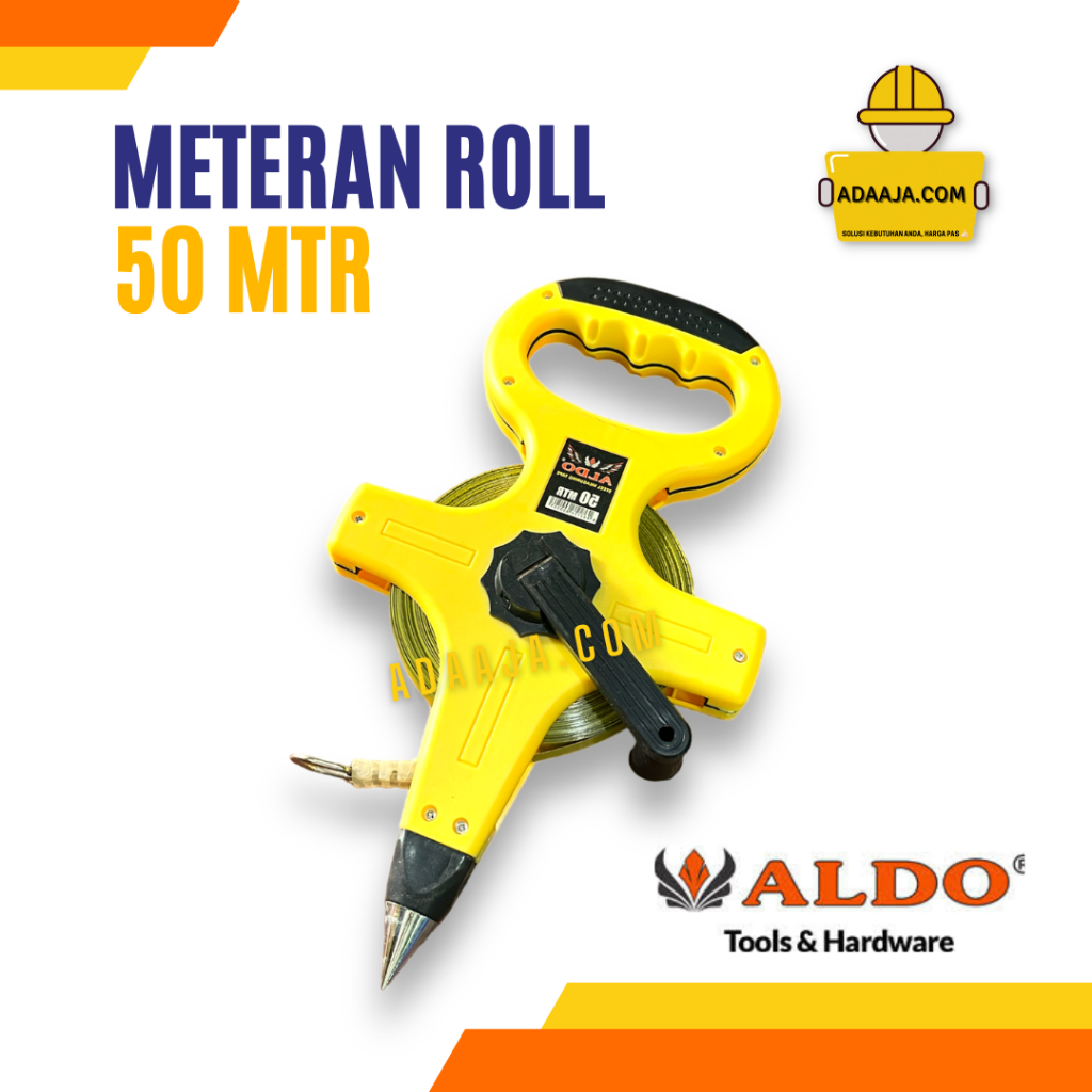 Jual Meteran Roll Besi 50 Meter 50 M - Aldo | Shopee Indonesia