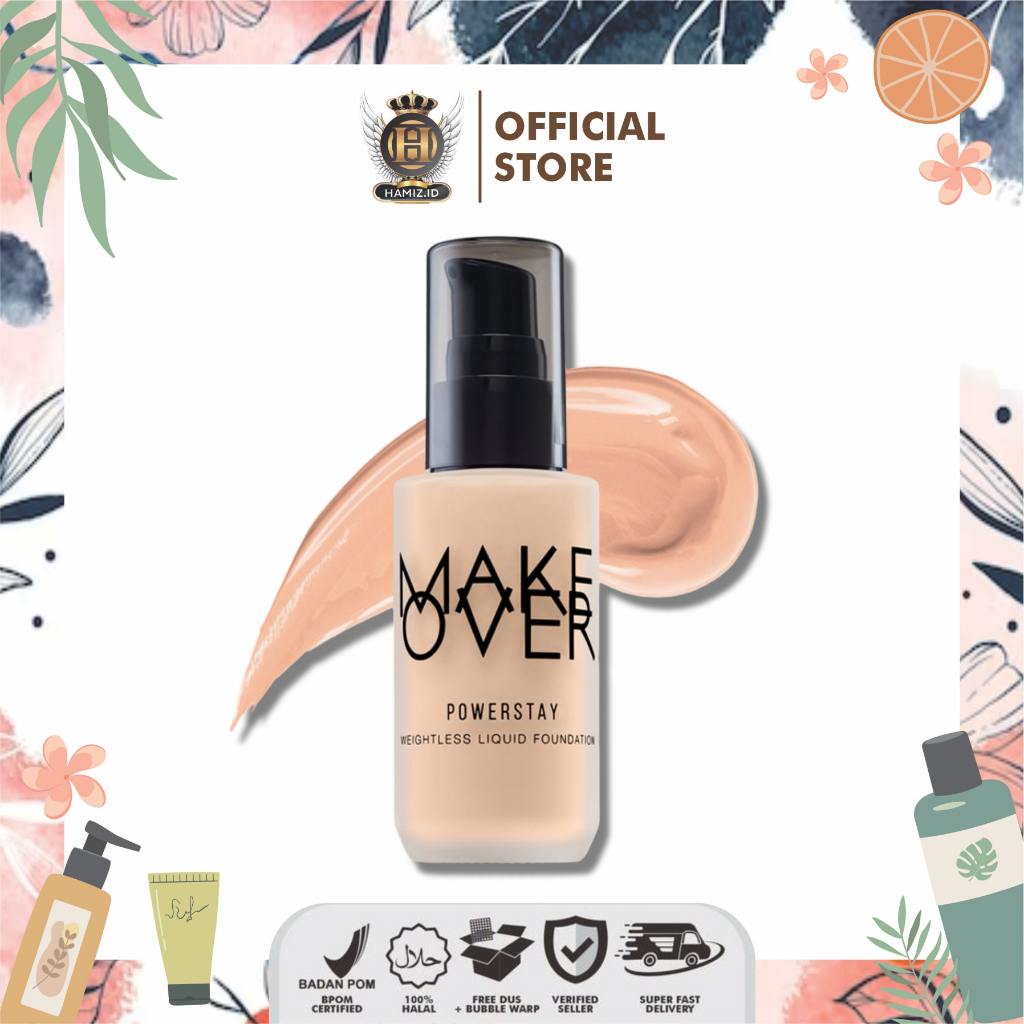 Jual Make Over Powerstay Weightless Liquid Foundation | Shopee Indonesia