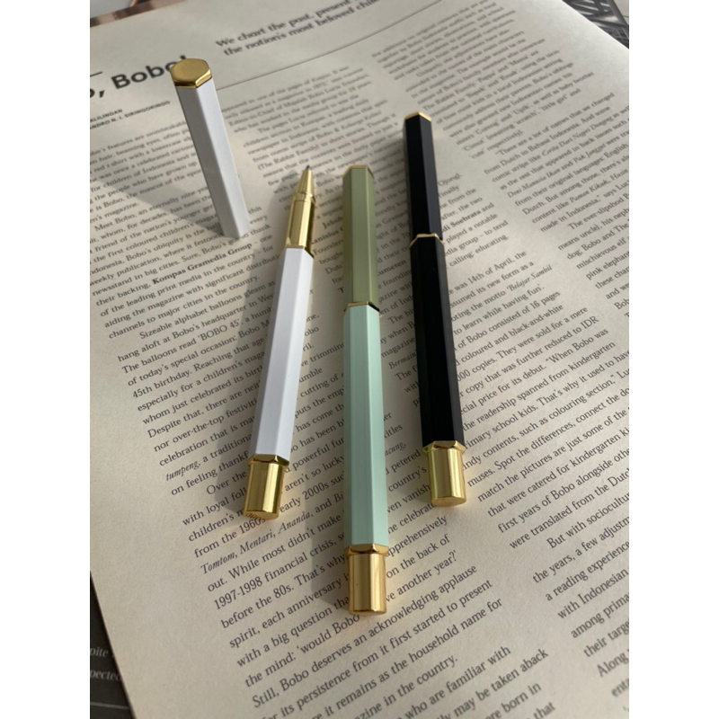 Jual 5 Colors Hexagon Pen (Metal) | Shopee Indonesia